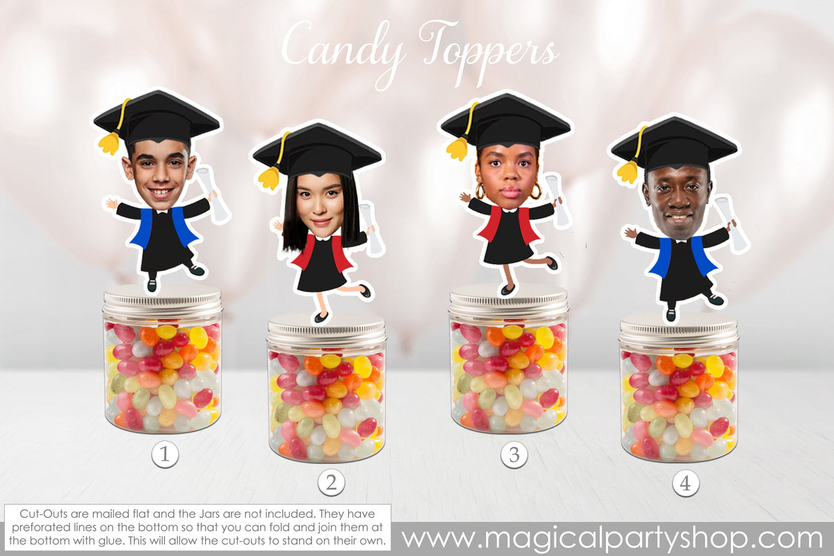 Graduation Photo Candy Toppers | Class of 2023 | Graduation Party Deco ...